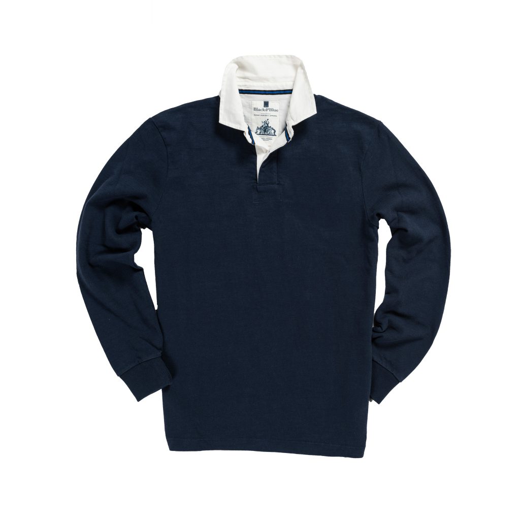 CLASSIC NAVY BLUE 1871 RUGBY SHIRT - BlackandBlue1871